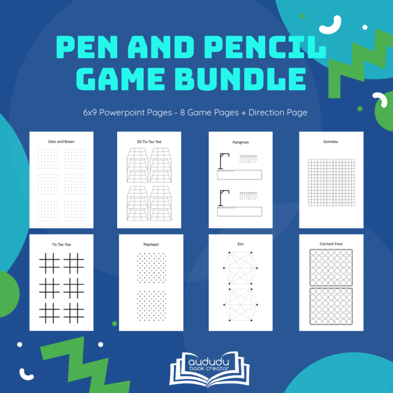Pen and Pencil Game Bundle Freebie - A Book Creator Blog