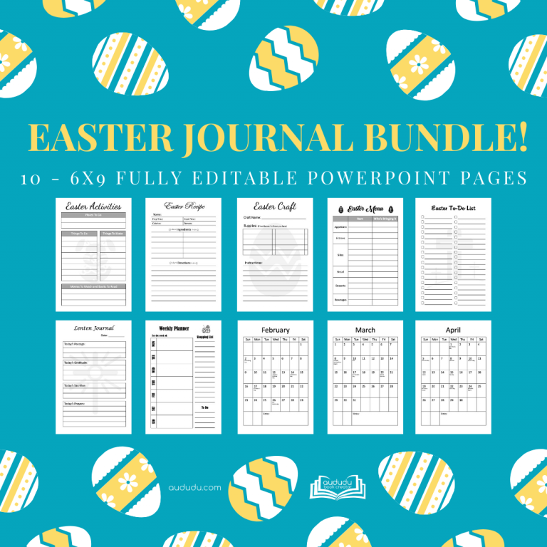 Easter Journal Bundle Freebie - A Book Creator Blog