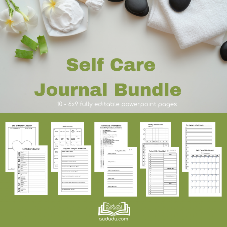 Self Care Journal Bundle Freebie - A Book Creator Blog