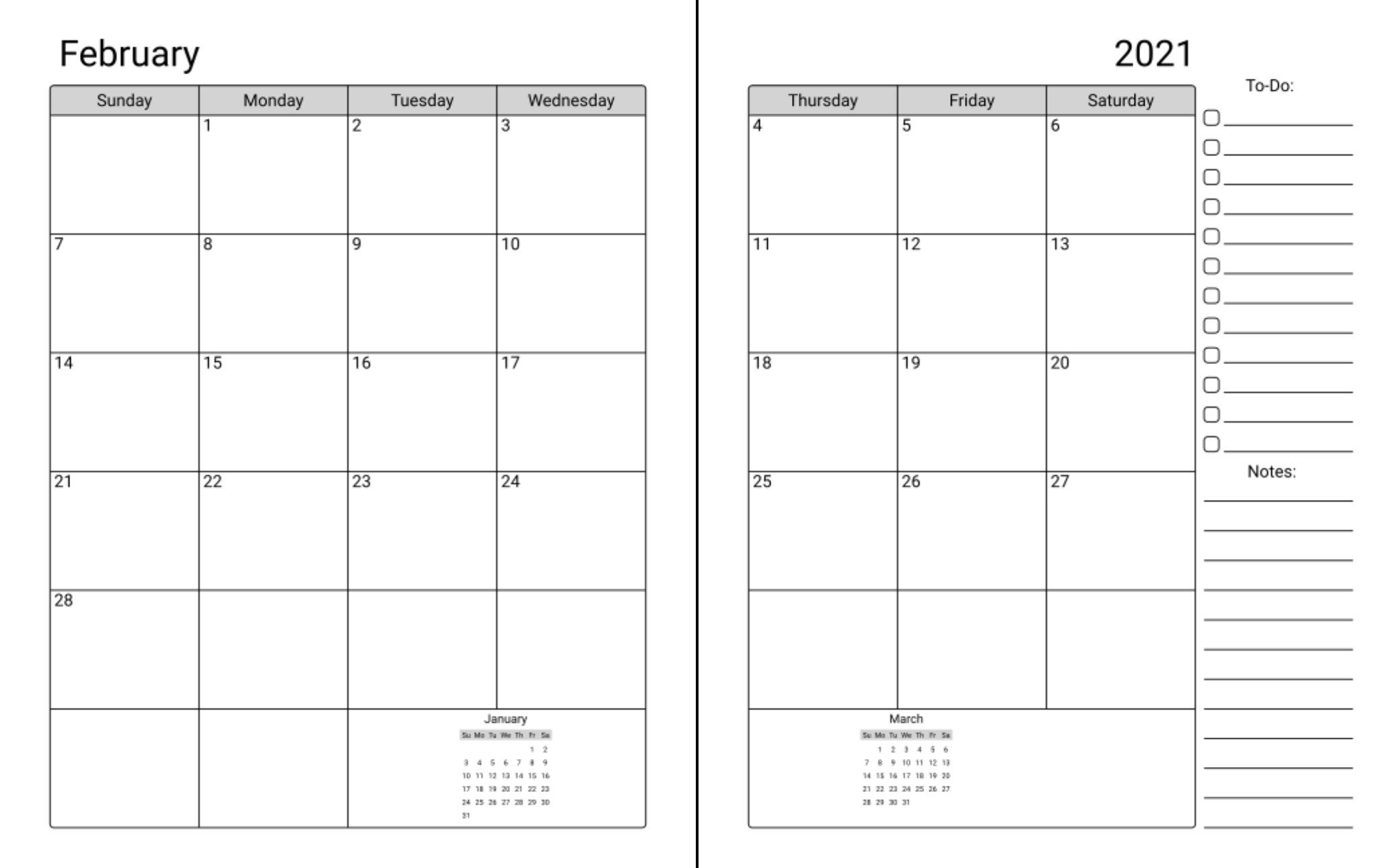 Two Page Month and Week Option added to Calendar Tool - A Book Creator Blog