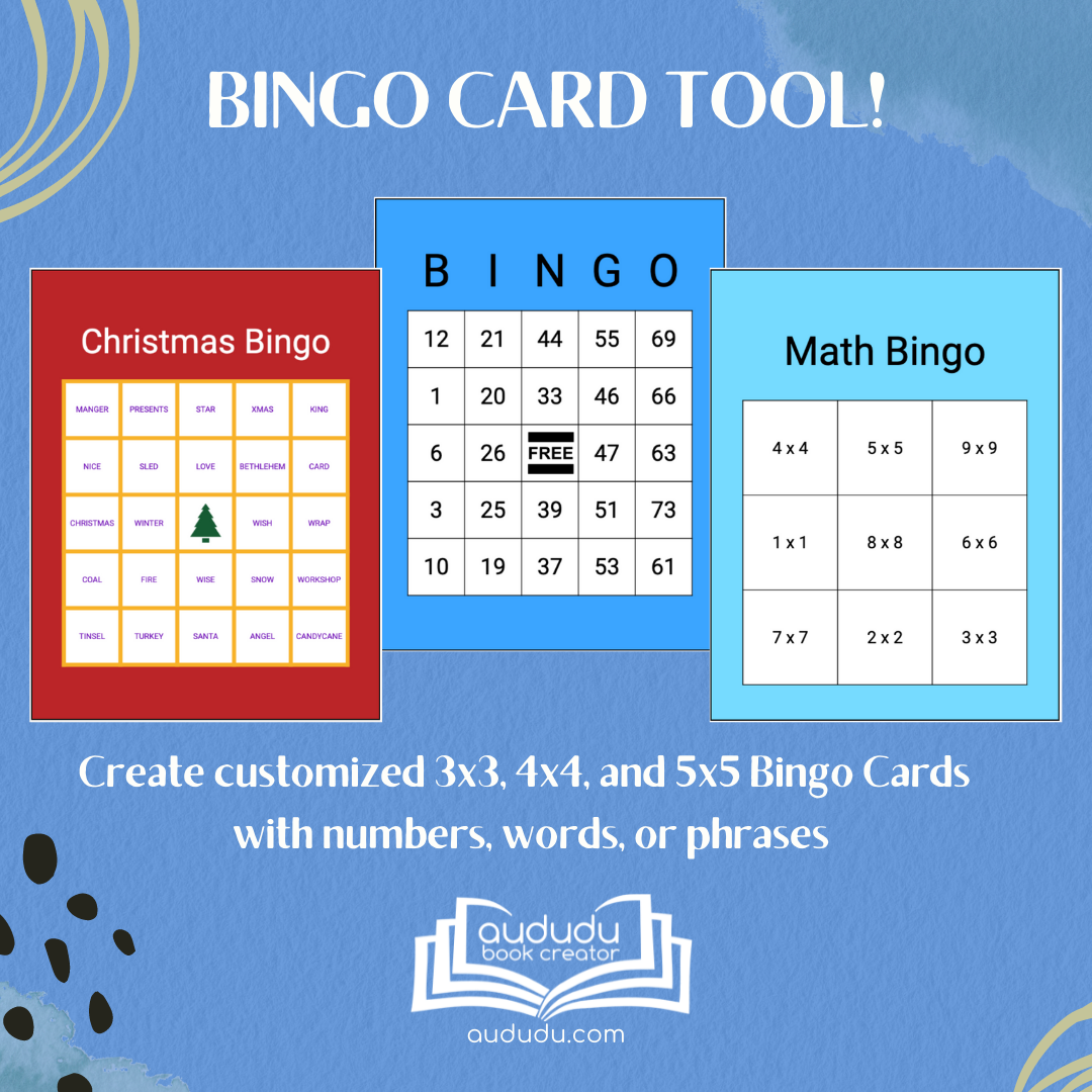New Bingo Card Tool! - A Book Creator Blog