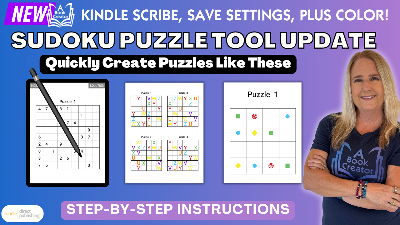 🚀 New Features in Our Sudoku Puzzle Tool - Kindle Scribe, Save Settings ...