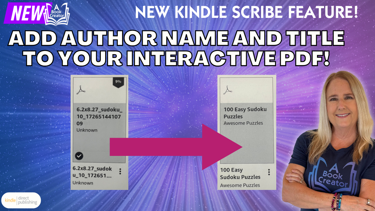 New Features for Kindle Scribe: Add Author Names & Customize Titles - A ...