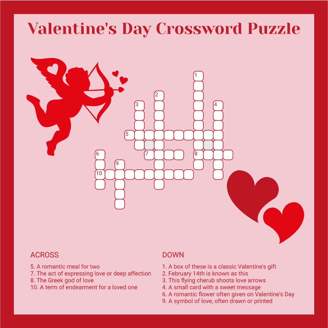 How to Create a Valentine’s-Themed Crossword Puzzle in Minutes! ️📝 - A ...