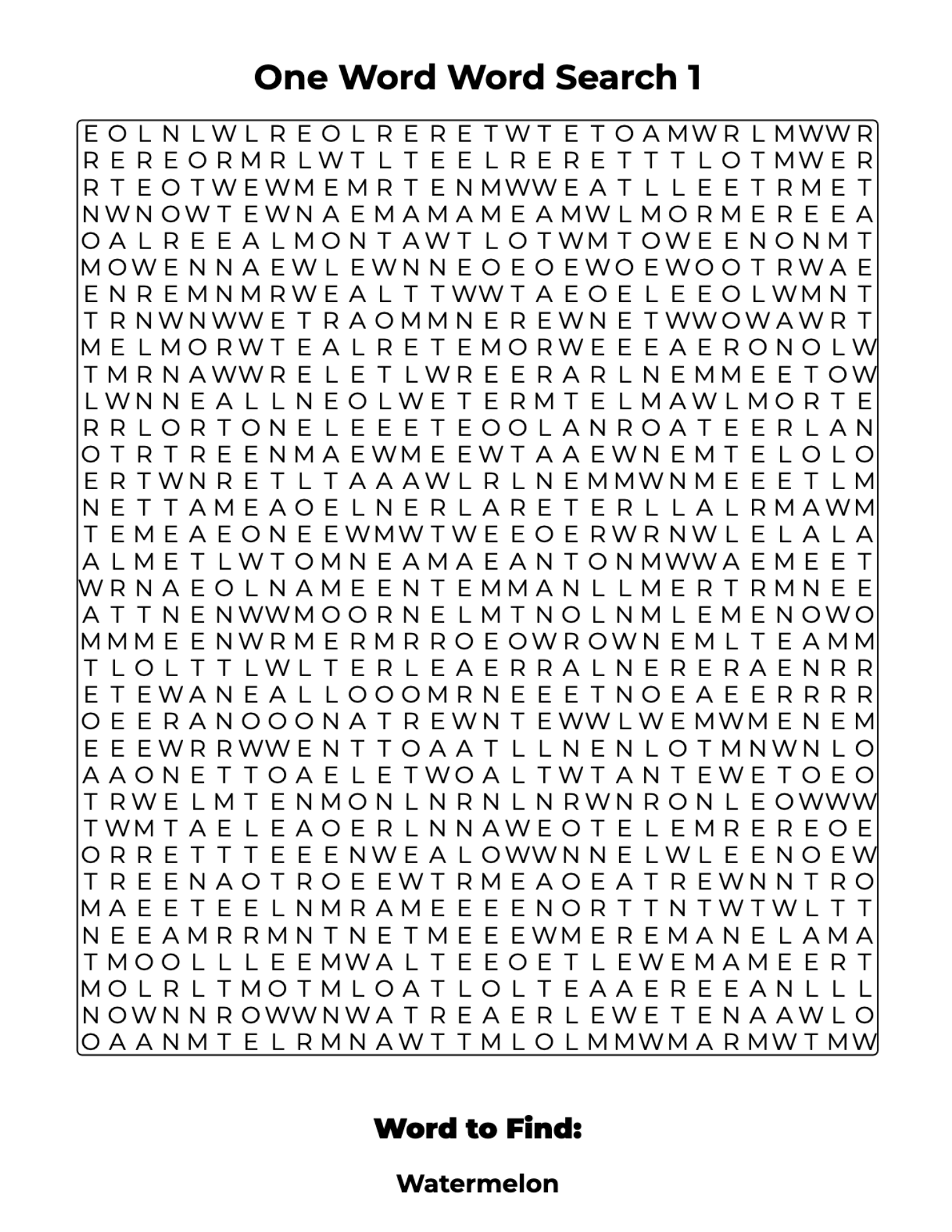 The One Word Word Search: A Clever Puzzle Format and Untapped Niche for ...